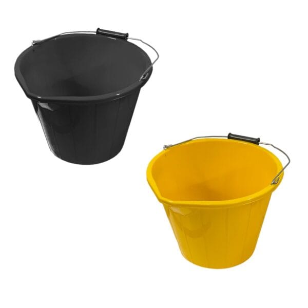 15 Litre Plastic Builders Bucket - Plastic Storage Box