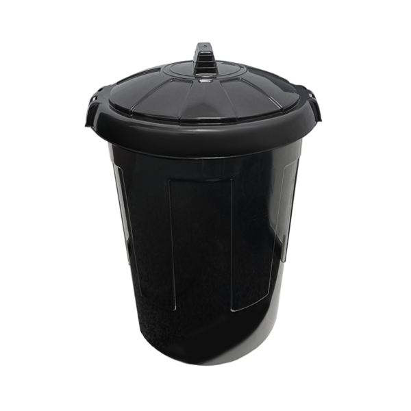 Large 80 Litre Plastic Waste Bin with Lid - Plastic Storage Box