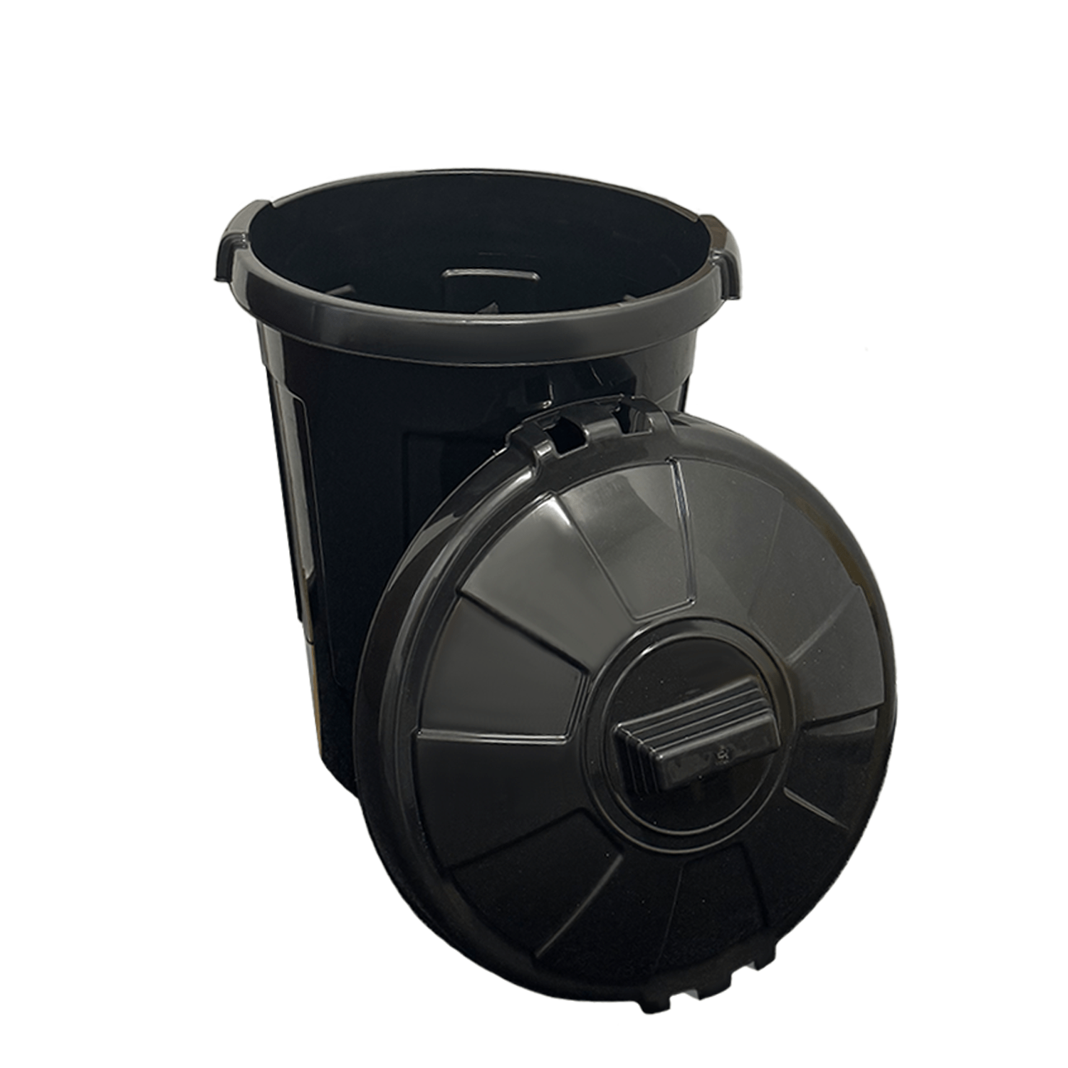 Large 80 Litre Plastic Waste Bin with Lid - Plastic Storage Box