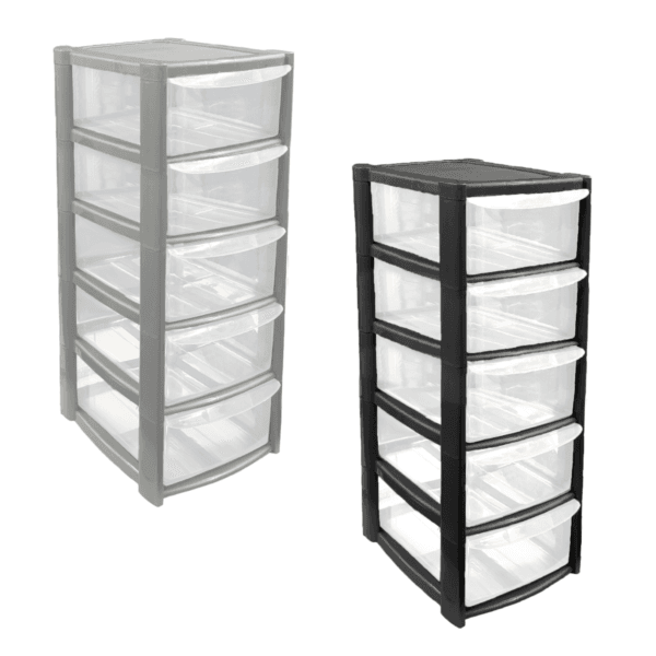 5 Drawer Mini Tower - Plastic Storage Box