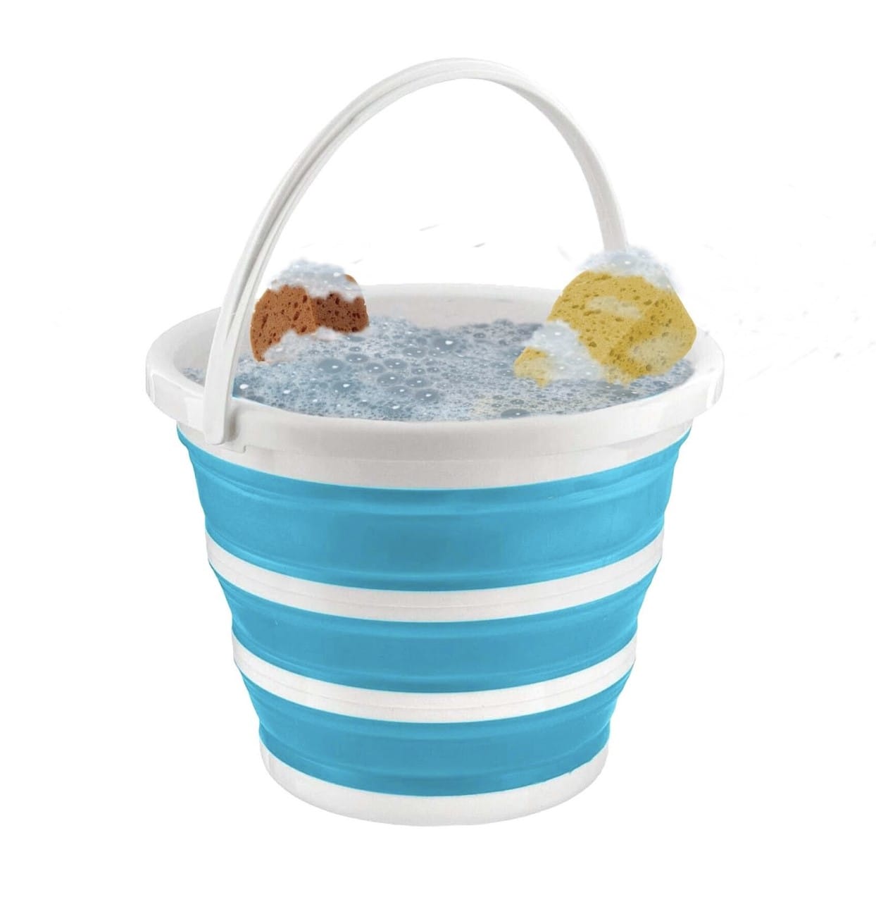 Foldable Silicone Collapsible Basket Bucket - Plastic Storage Box